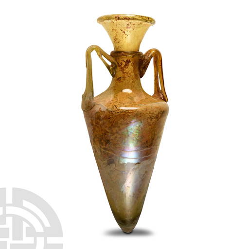 Roman Honey Coloured Glass Amphora