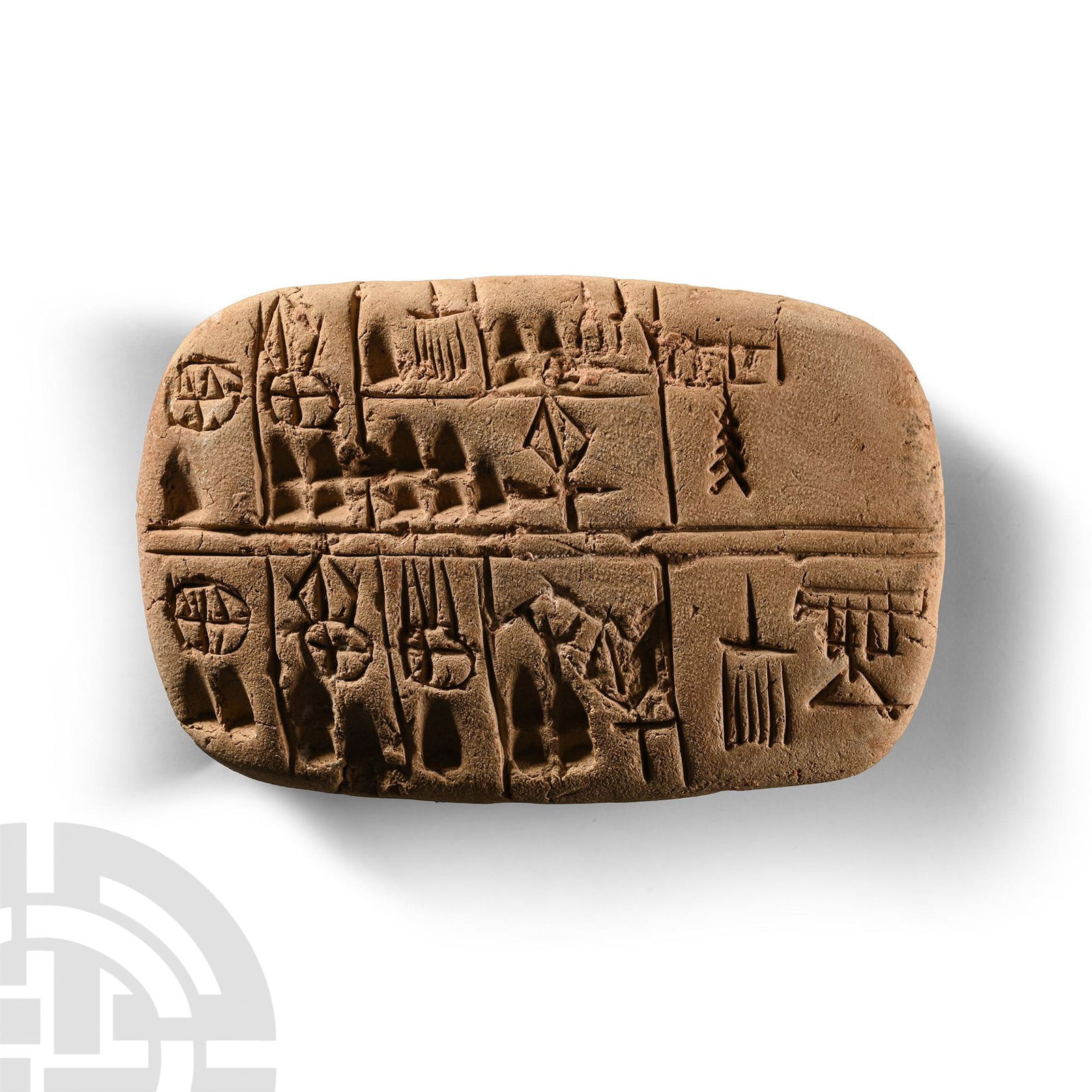 Proto-sumerian Pictographic Tablet For Distribution Of Sheep By The ...