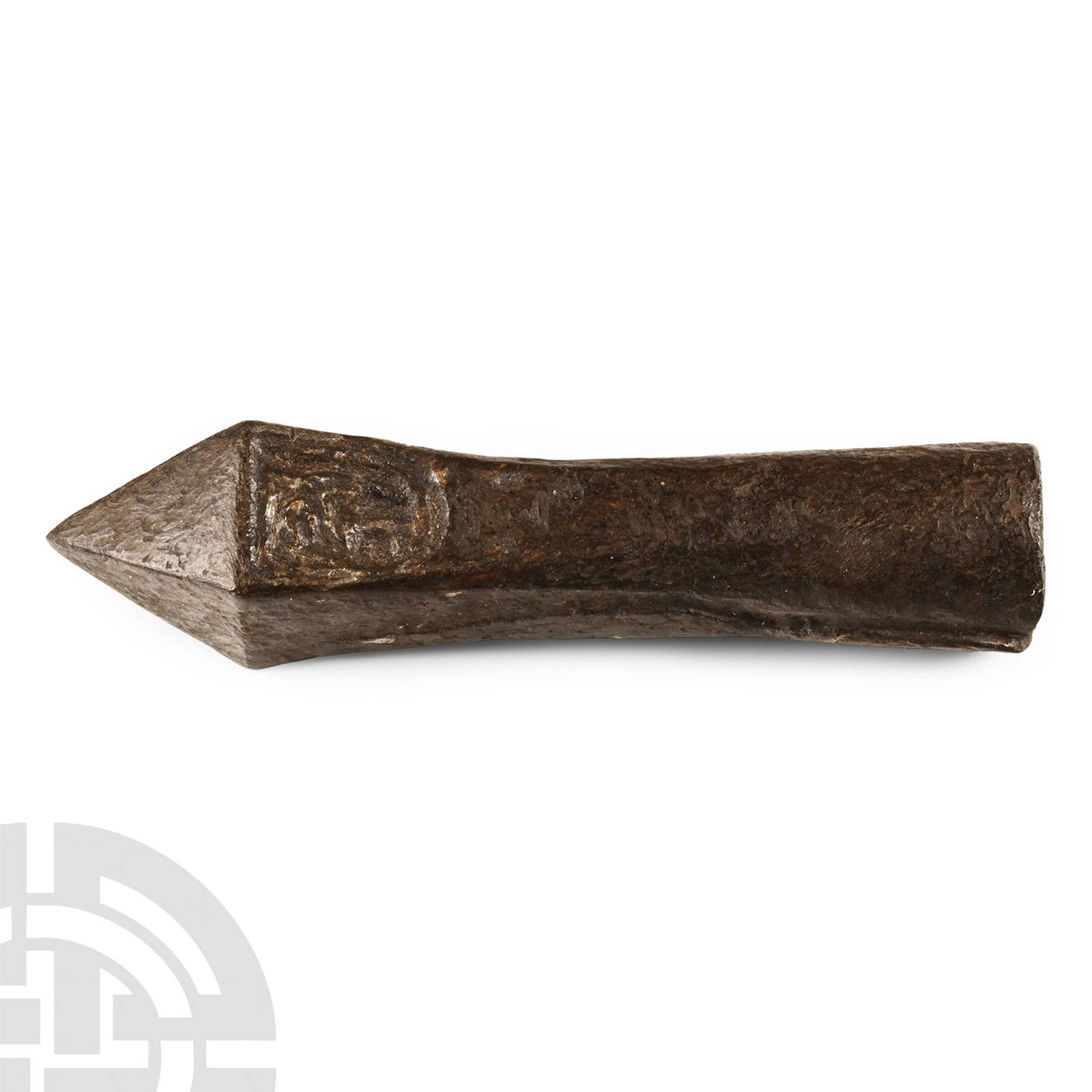 Medieval Socketted Iron Crossbow Bolt Head With Heraldic Shield Maker's ...