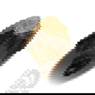 Stone Age 'lalinde' Knapped Flint Cordate Handaxe Auction