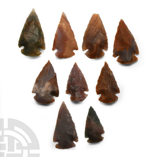 Reproduction North American Stone Arrowhead Group