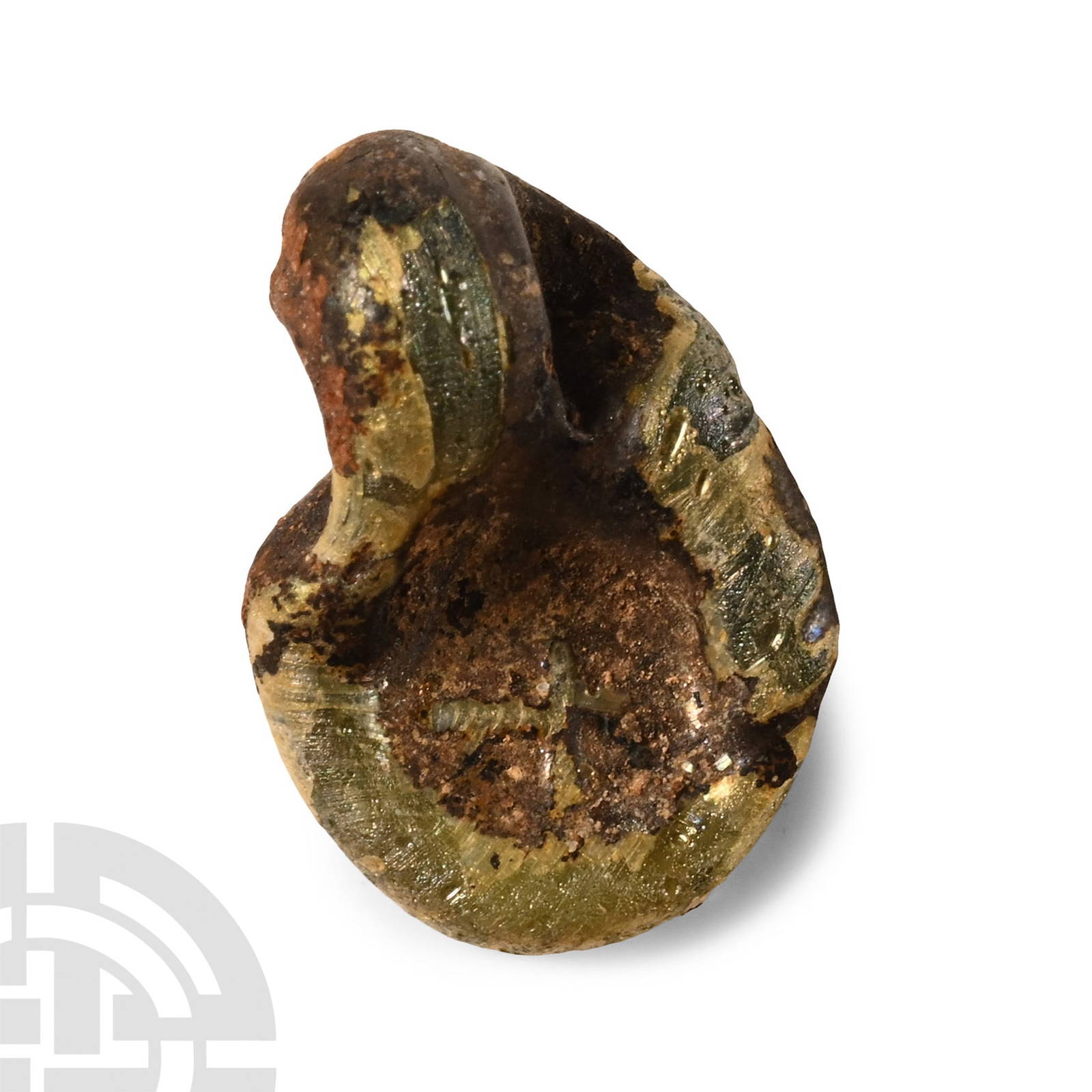 Late Roman Glass Pendant With Cross Auction