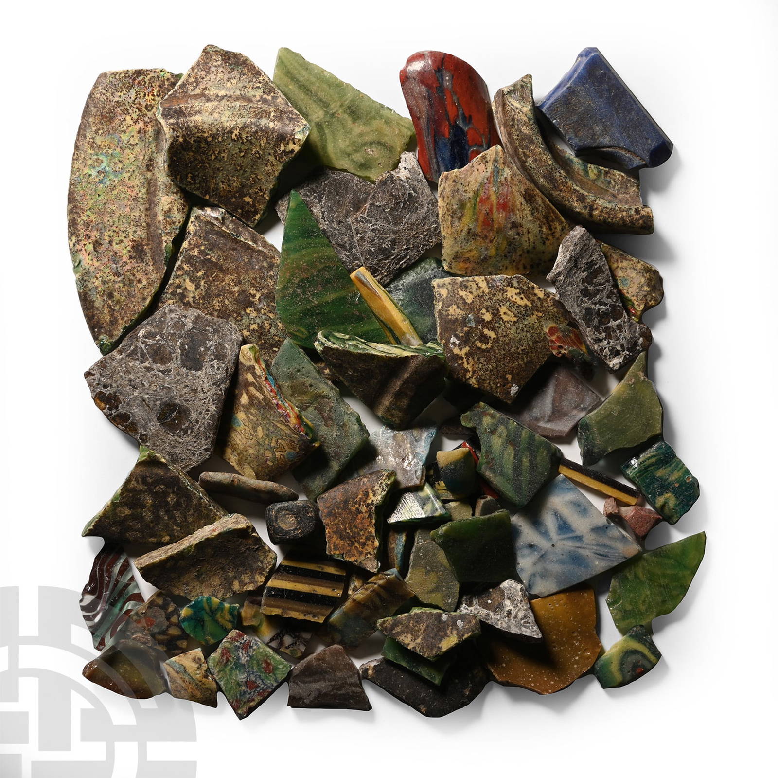 Roman Mosaic Glass Fragment Collection Auction