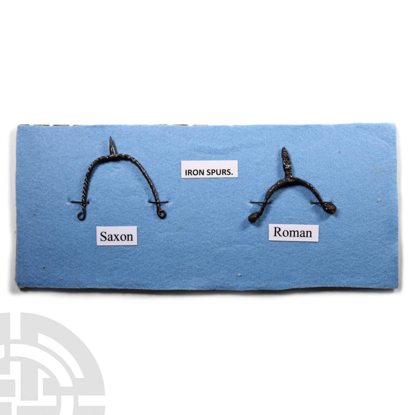 Saxon And Roman Iron Military Spur Display Auction