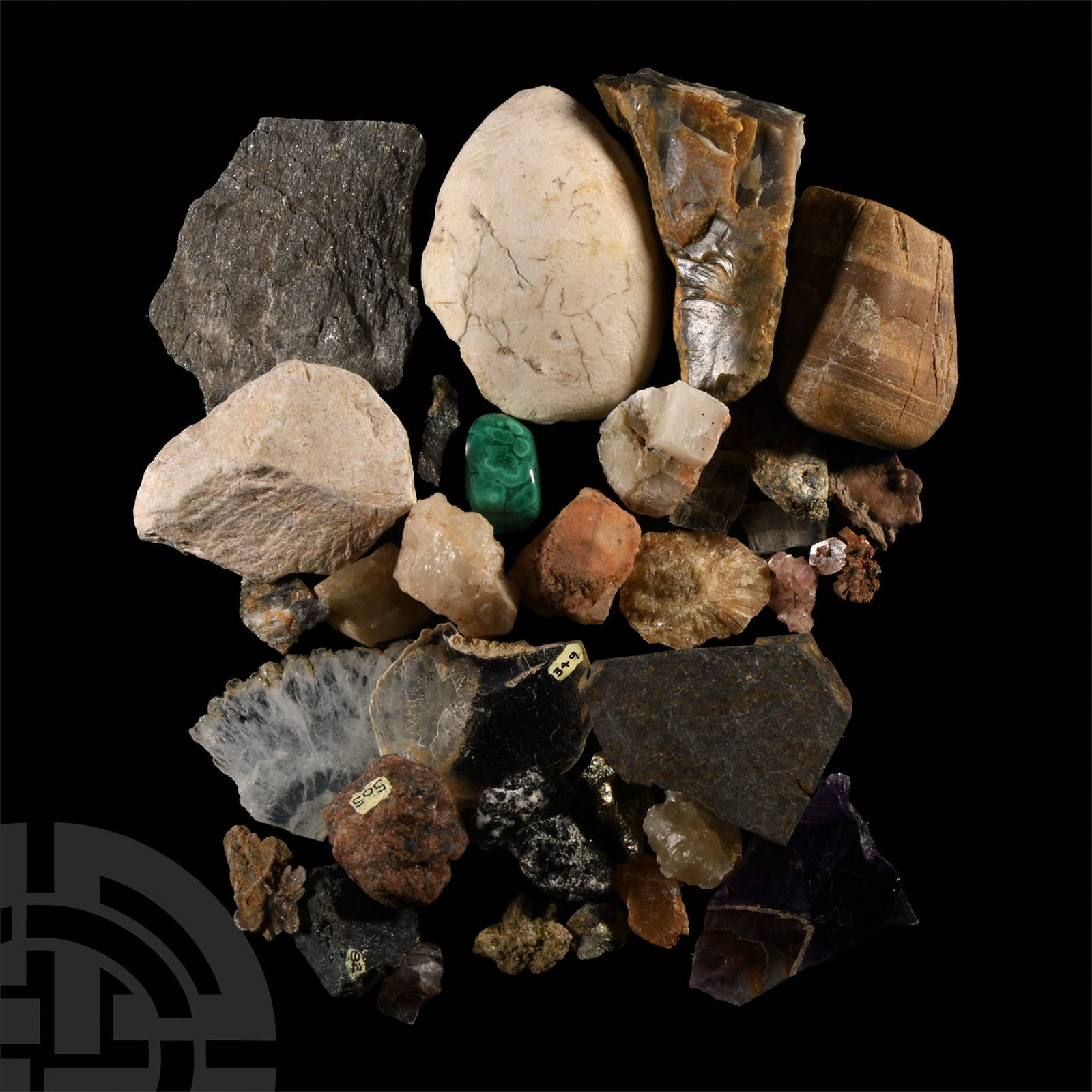 Natural History - Mixed Mineral Specimen Group. Auction