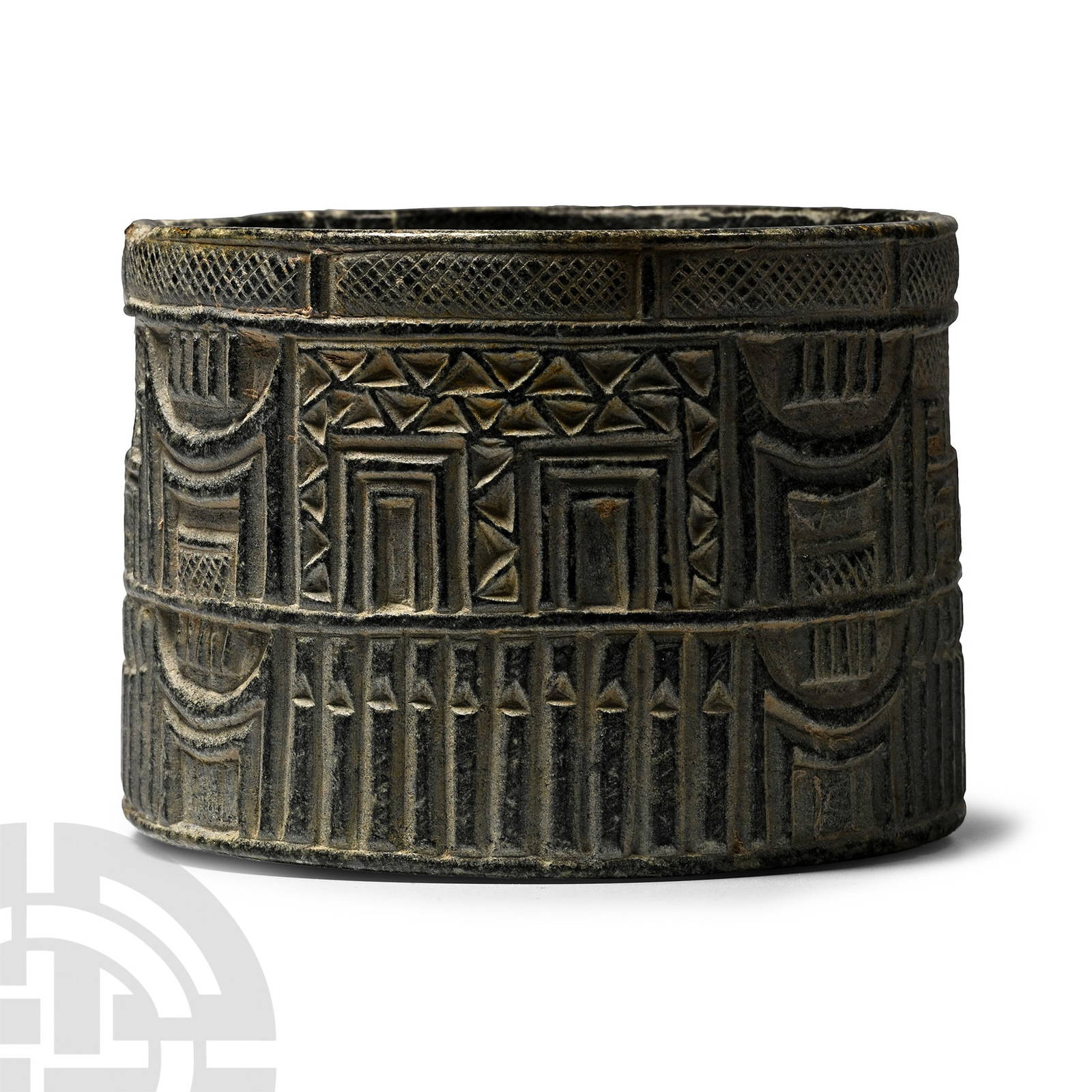 Bactrian Decorated Stone Vessel Auction