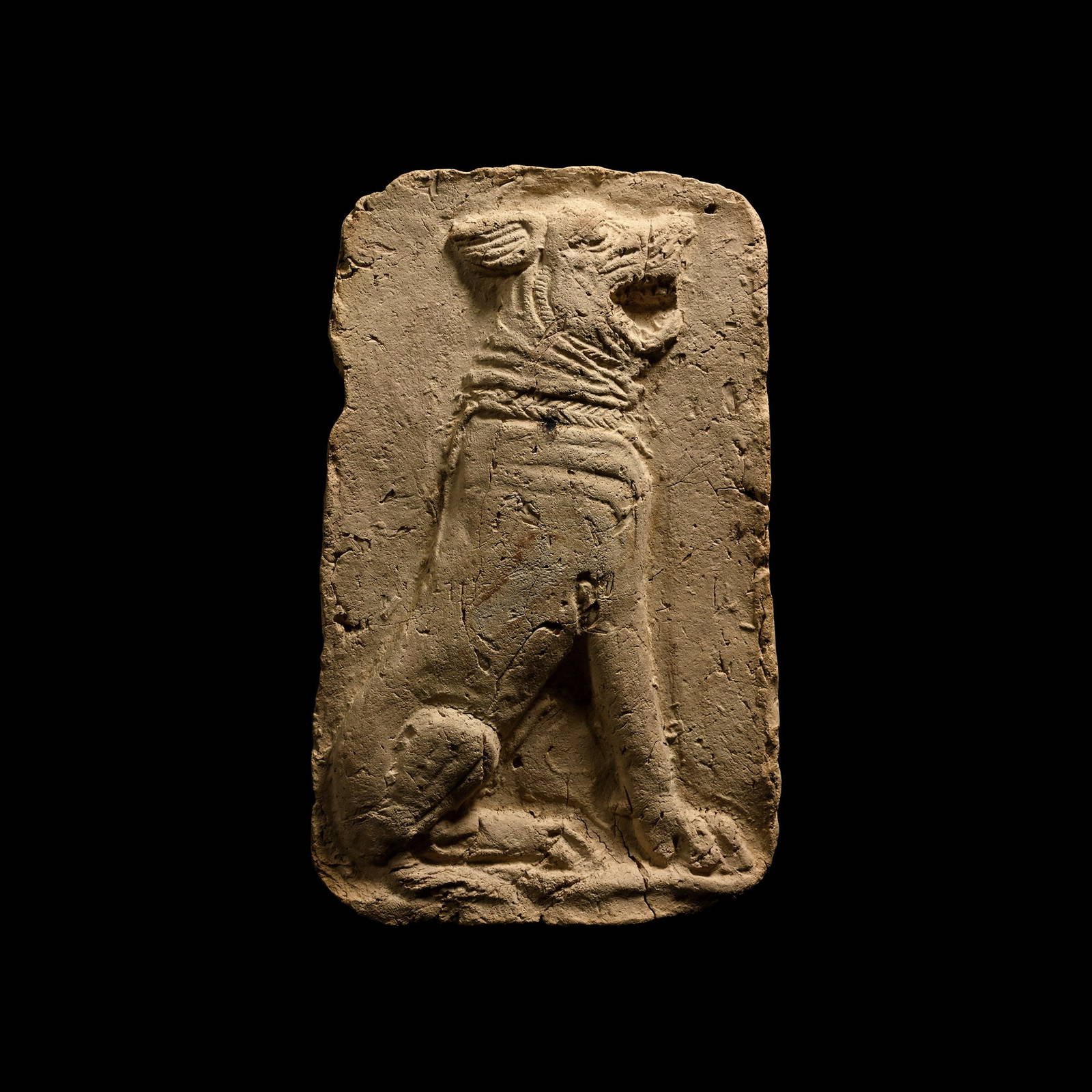 Old Babylonian Terracotta Plaque Of A Mastiff Dog Auction