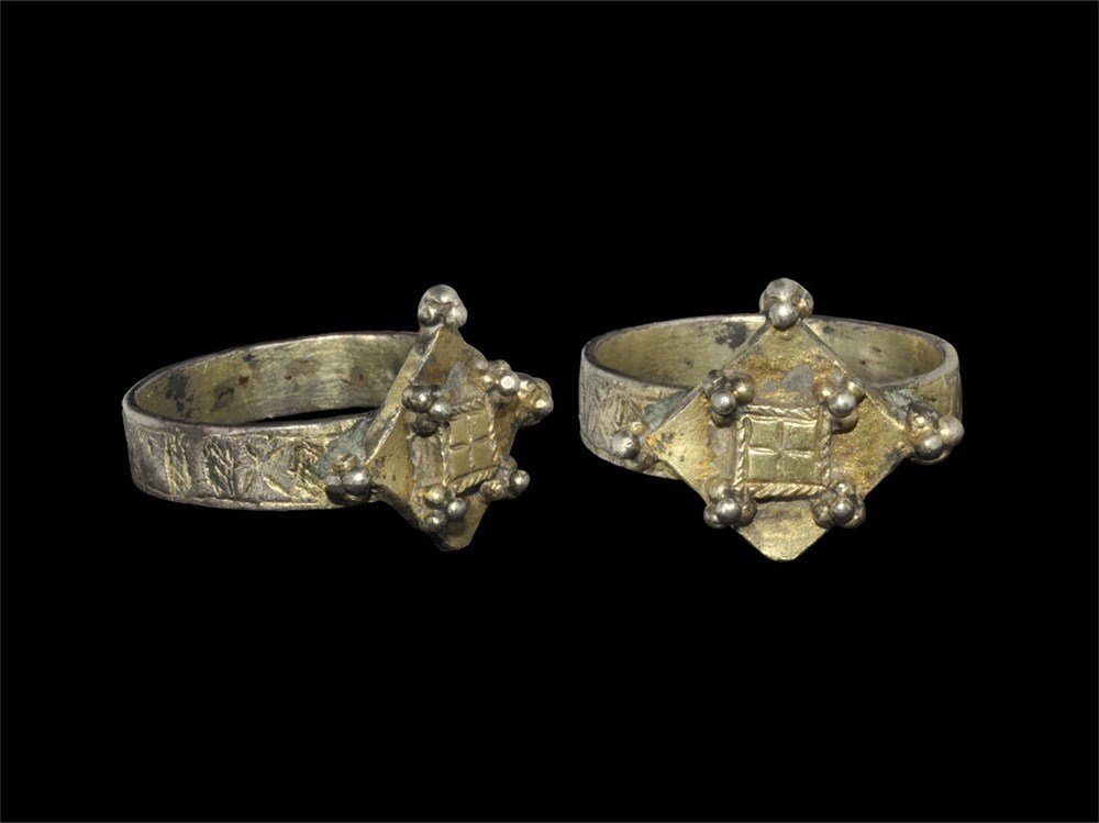 Medieval Silver-Gilt Inscribed Ring