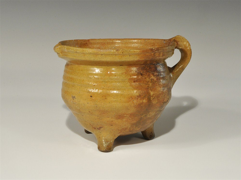 Medieval Ceramic Glazed Pipkin Bowl - Mar 15, 2013 | TimeLine Auctions ...