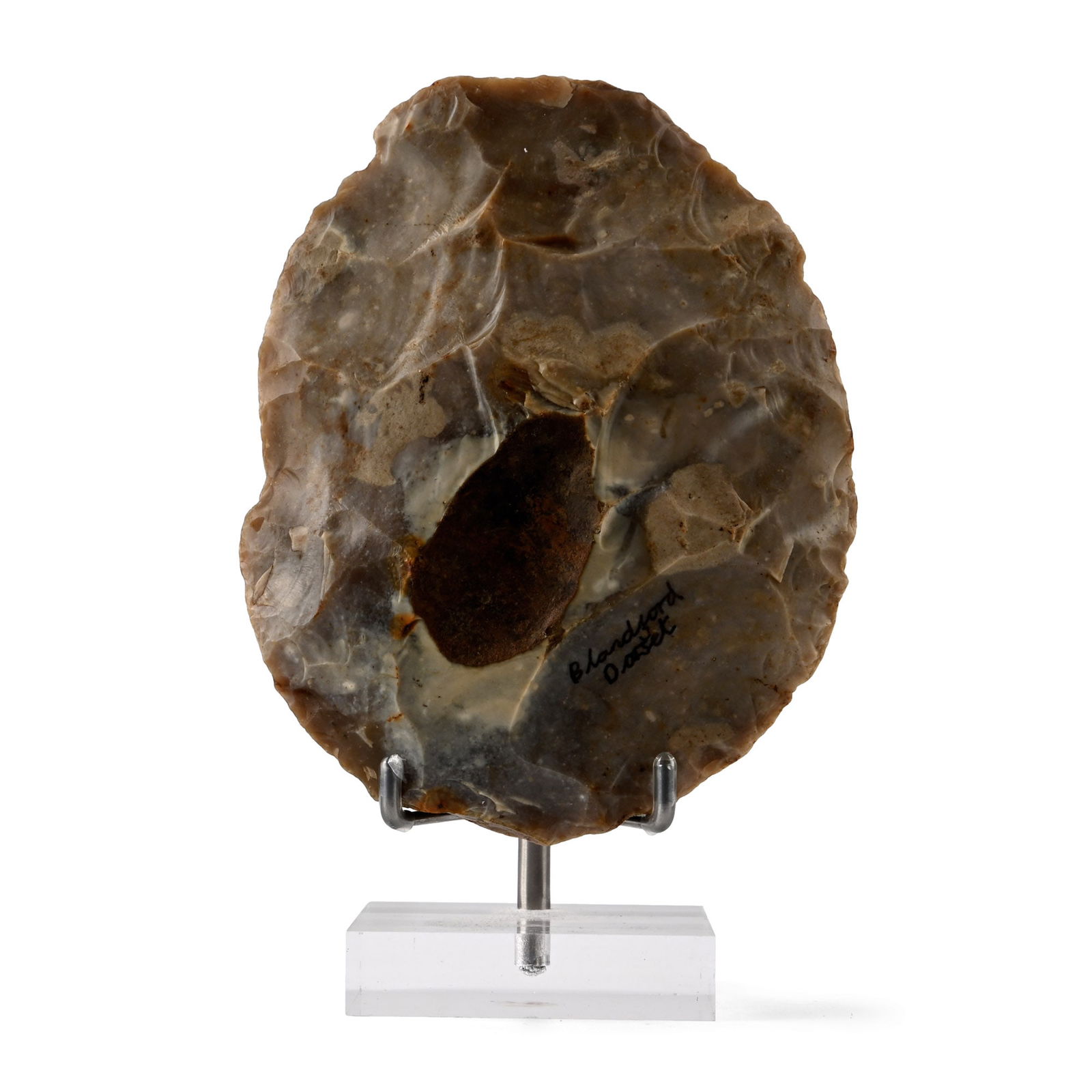 Large Stone Age Flint Ovate Handaxe Auction