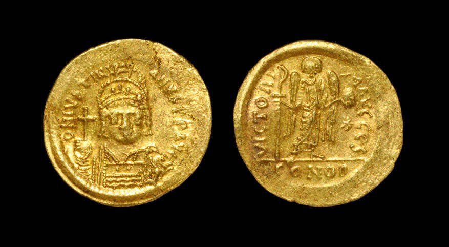 Byzantine Justinian I Victory Solidus