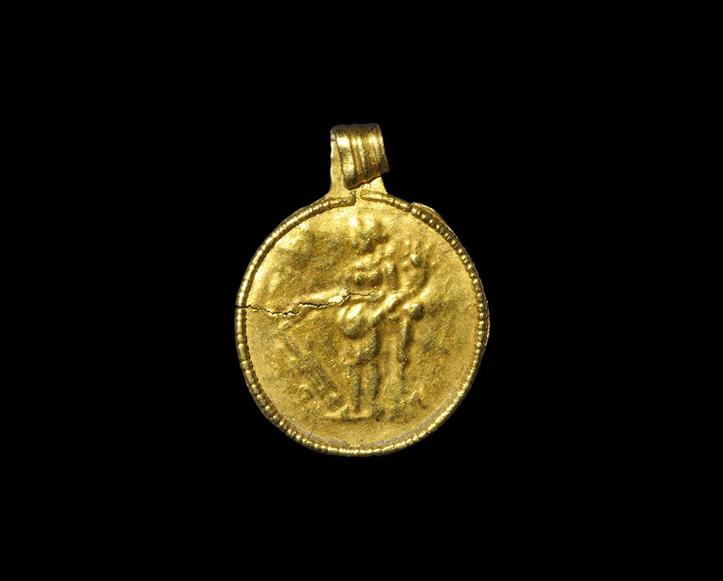 Roman Gold Goddess Fortuna Pendant - Feb 12, 2015 | TimeLine Auctions ...