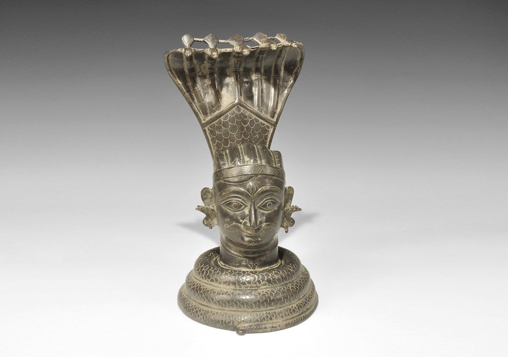 Indian Bronze Shiva Linga Statue