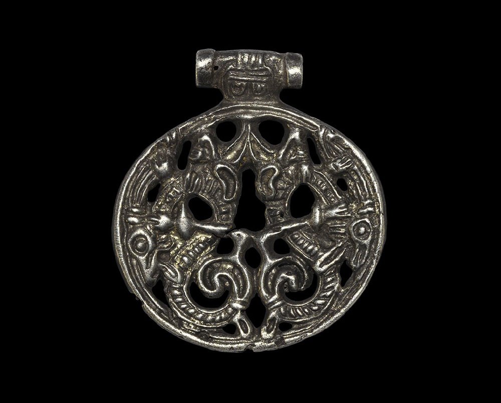 Viking Jellinge Style Entwined Beast Pendant