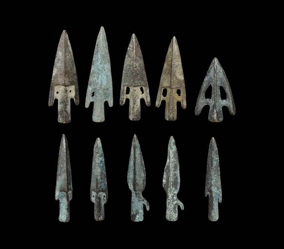 Greek And Western Asiatic Style Arrowhead Group