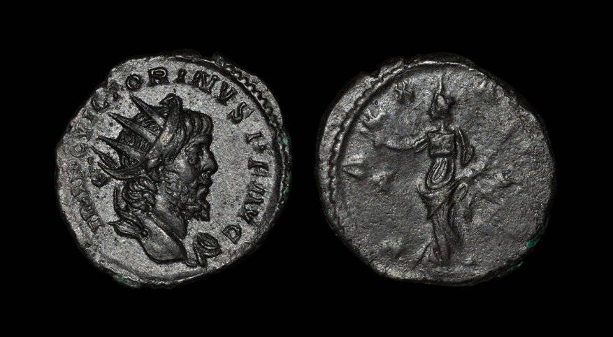 Ancient Roman Imperial Coins Victorinus Pax