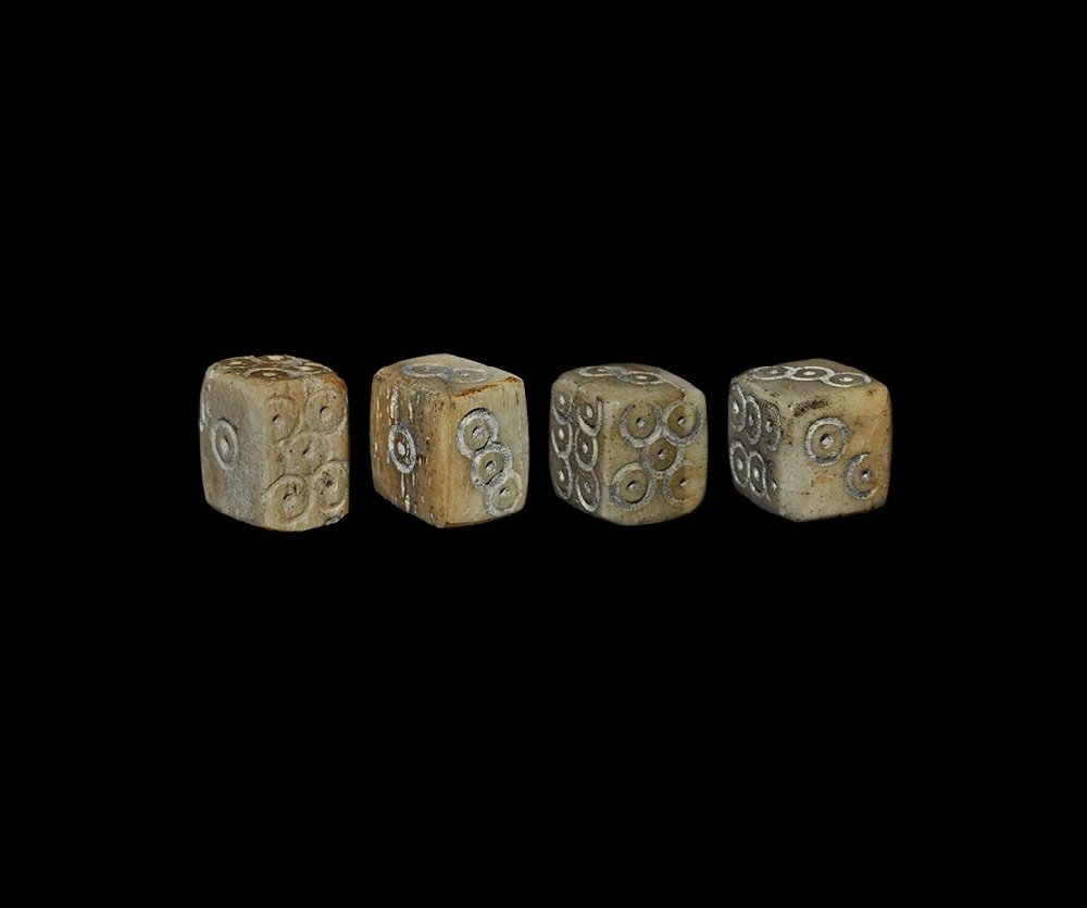 Roman Bone Dice Group of 3 - Dec 17, 2020 | Artemis Gallery in CO