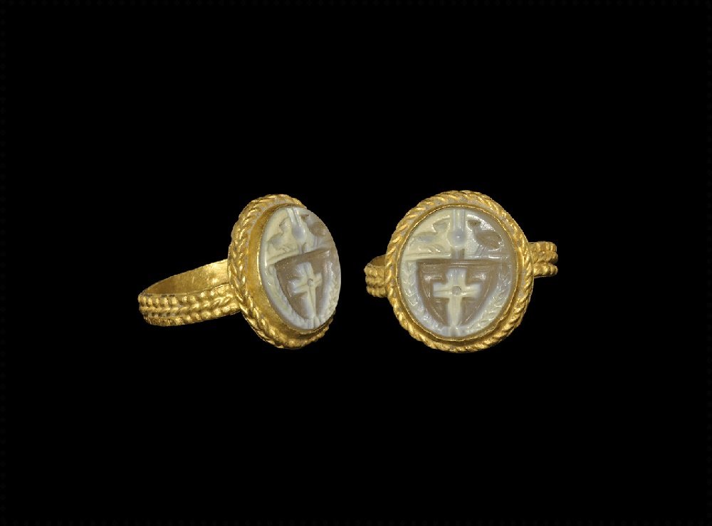 Medieval Iberian Cross and Doves Cameo in Gold Ring - May 26, 2016 ...