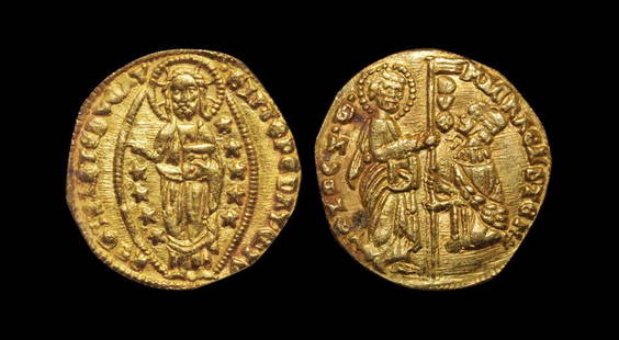 Venetian Gold Ducat. Michele Steno (doge Of Venice)