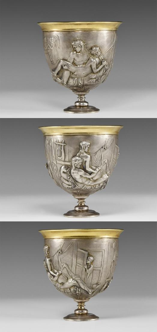 Roman Solid Silver Warren Cup Replica