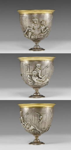 Roman Solid Silver Warren Cup Replica