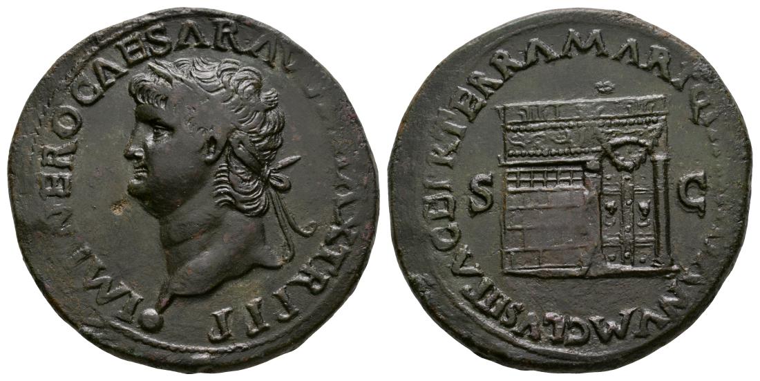 Imperial Coins Nero Temple Of Janus Sestertius