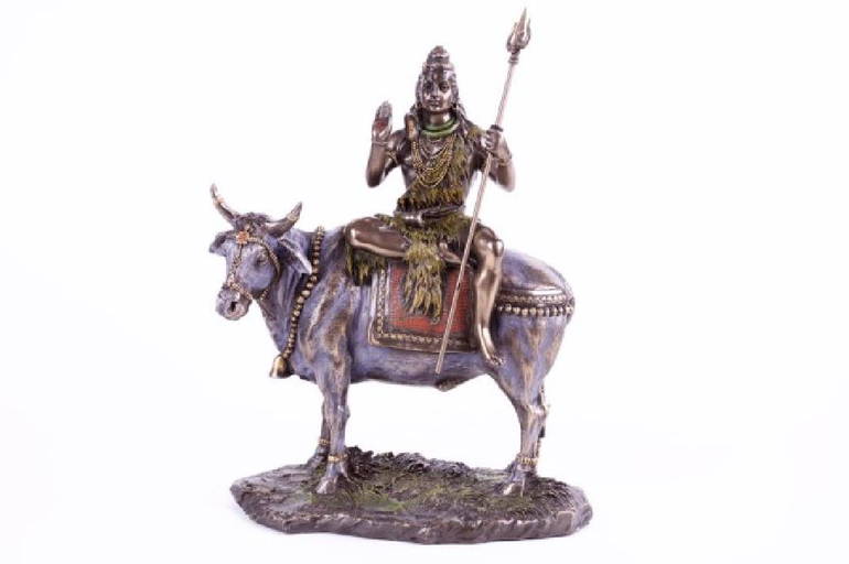 Statue Of Shiva Riding On A Bull