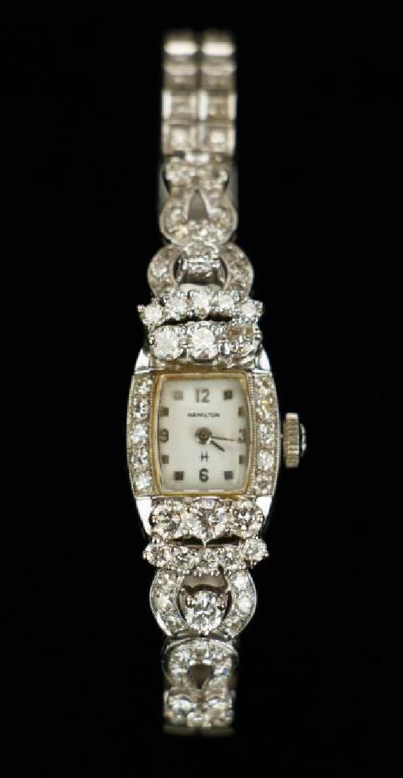 14k White Gold Hamilton Lady's Watch