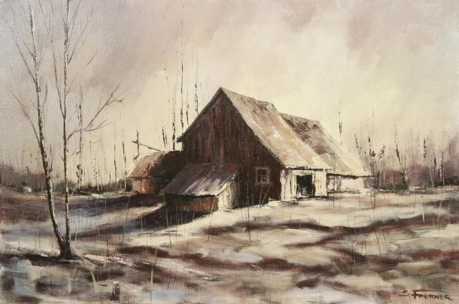 OIL PAINTING OF AN ABANDONED BARN BY S. FOURNIER (#8005) on Jul 11 ...