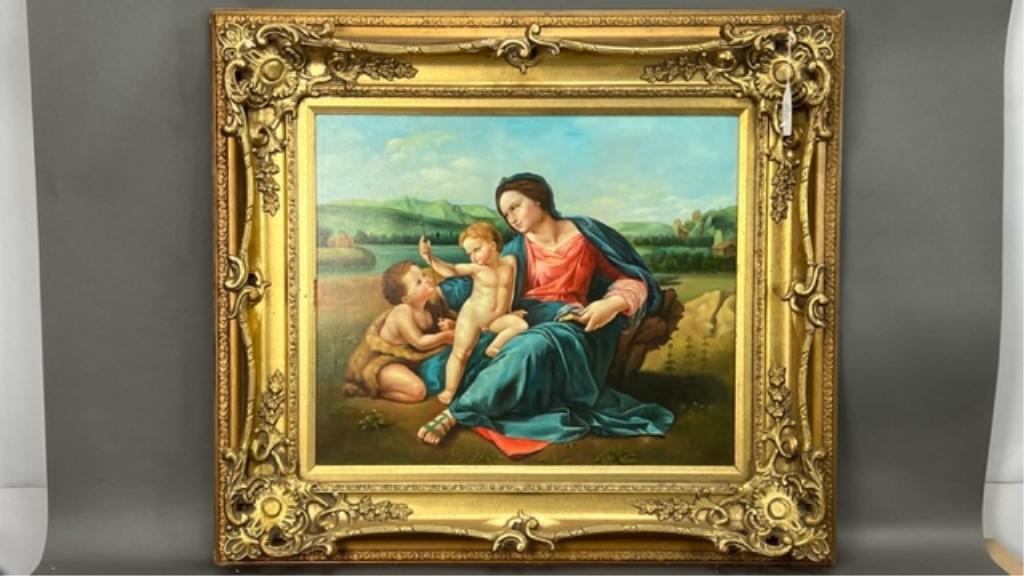 A Reproduction Of The Alba Madonna Of Raphael