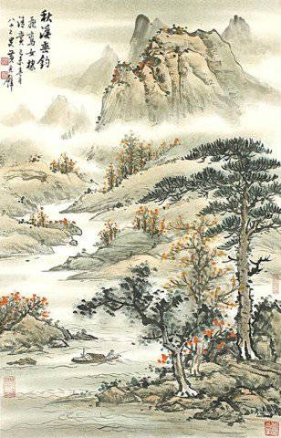 CHINESE LANDSCAPE SCROLL PAINTING - Apr 28, 2013 | Artingstall ...