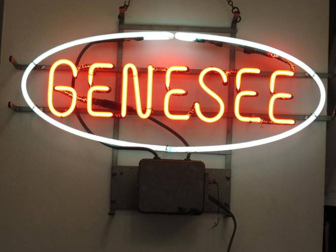 Vintage Genesee Beer Neon Sign - Sep 29, 2015 | Cotton & Associates ...