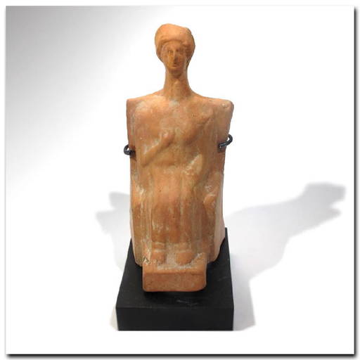 Ancient Greek Goddess "demeter" Seated On Throne