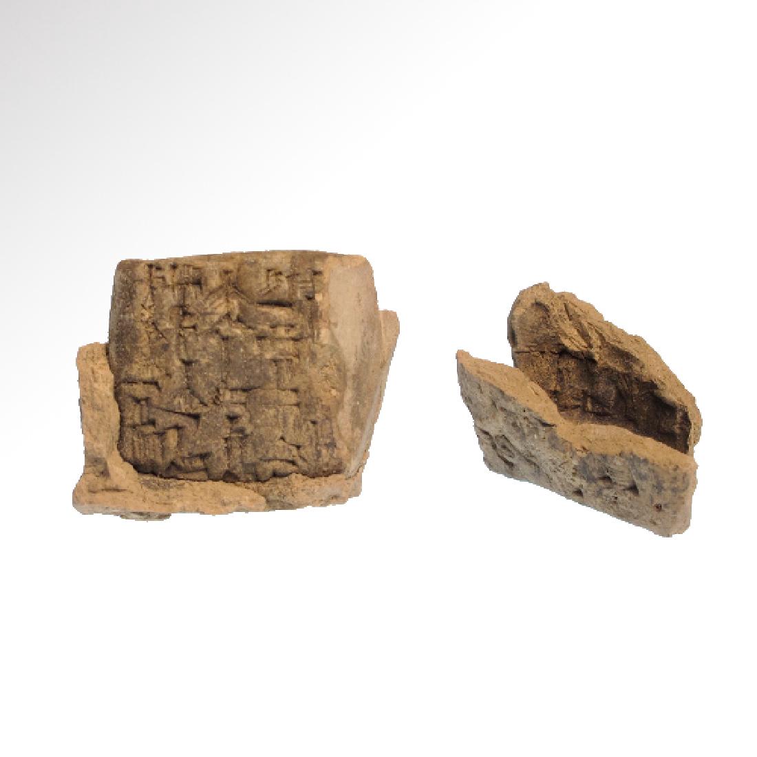 Cuneiform Administrative Clay Tablet with Envelope, Ur