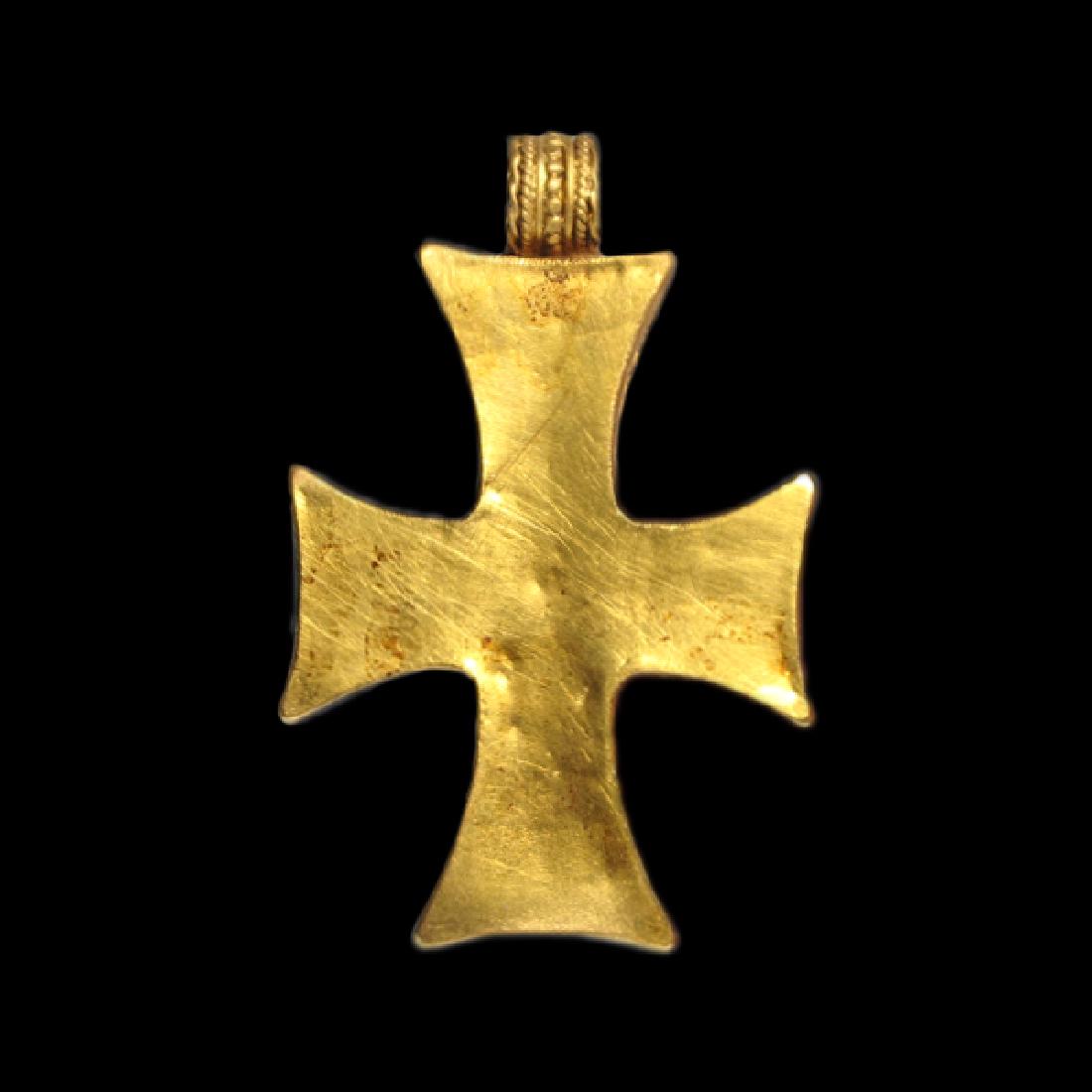 Medieval Gold and Garnets Cross, c. 10th-11th Century
