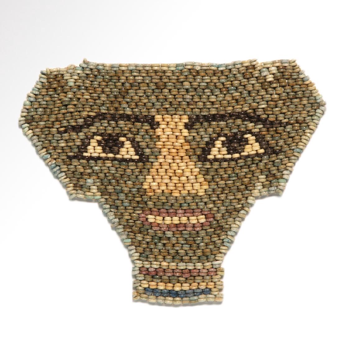 Egyptian Mummy Beads Isis Mask, c. 330 B.C.