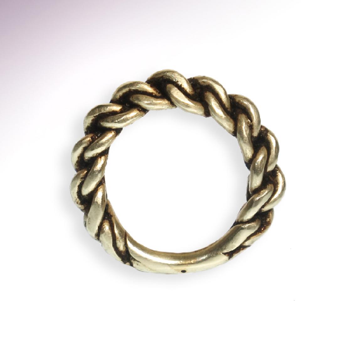 Viking Solid Electrum Ring, c. 10th Century A.D.