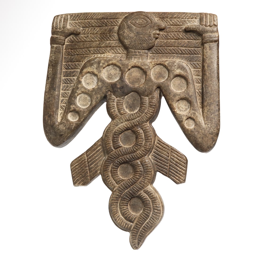 Bactrian Chlorite Votive Palette Plaque With Mythical Creature ...