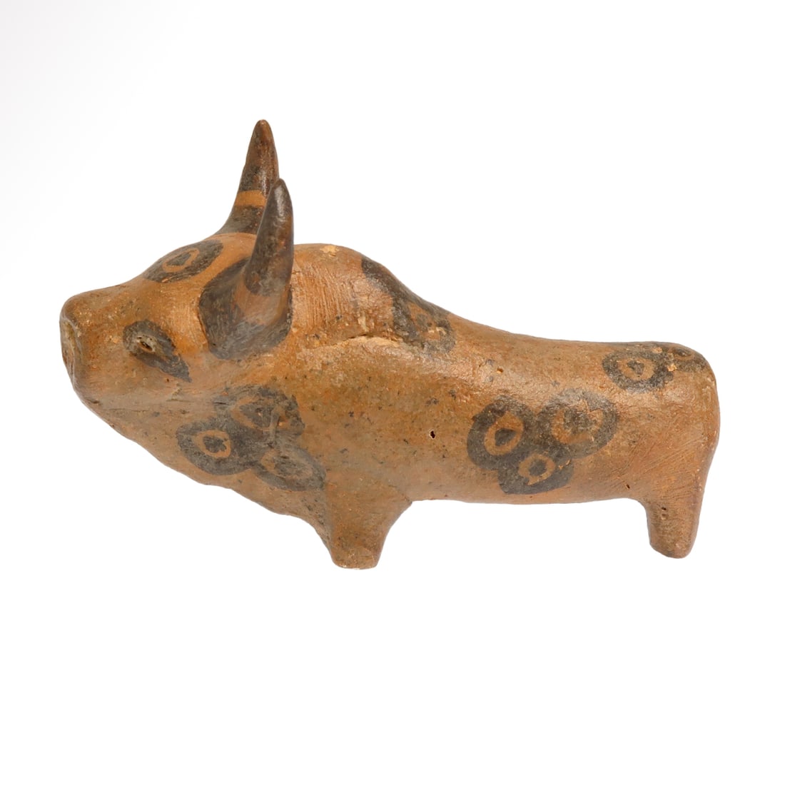Indus Valley, Mohenjo-daro, Bichrome Terracotta Zebu Bull, C. 2400-2300 B.c. Auction
