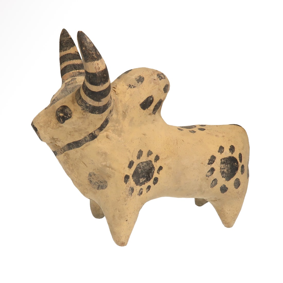 Indus Valley, Mohenjo-daro, Bichrome Terracotta Bull, C. 2400-2300 B.c. Auction
