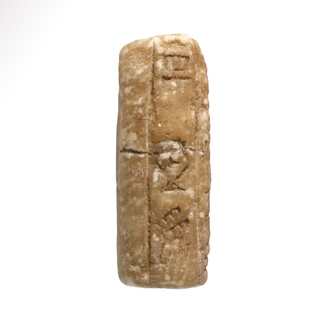 Old Babylonian Limestone Cylinder Seal With Cuneiform, C. 2nd-1st ...
