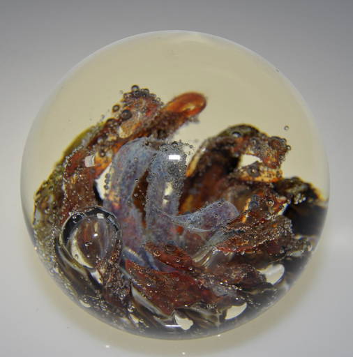 Selkirk Glass Signed Paperweight