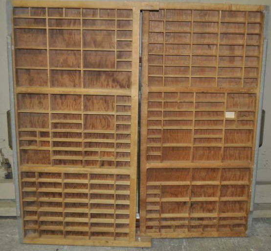 Pair Of Typeset Drawers