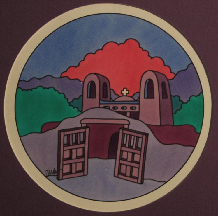 Tavlos (sante Fe), Acrylic On Paper