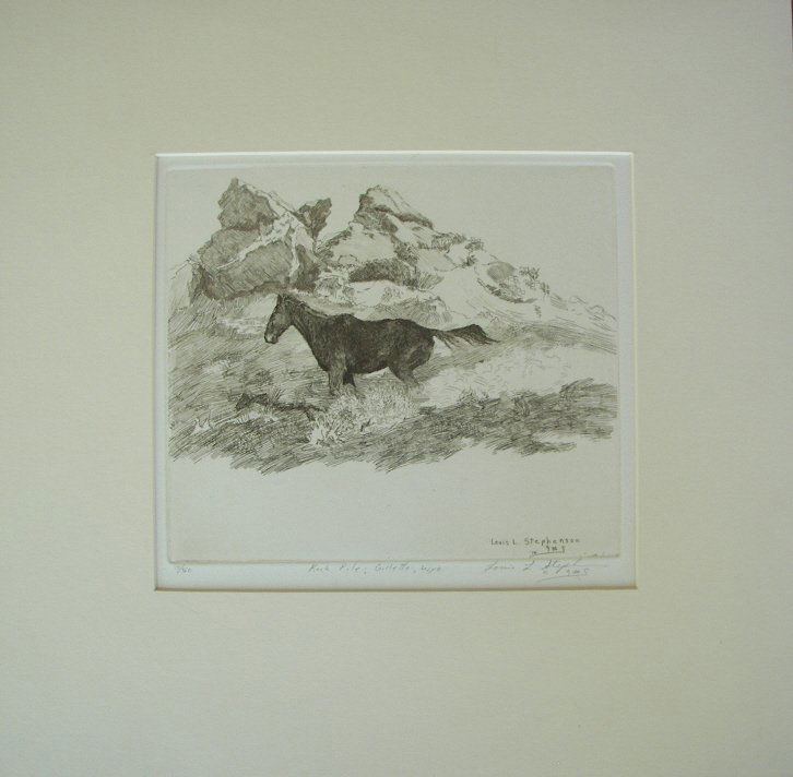 Louis Stephenson, Etching