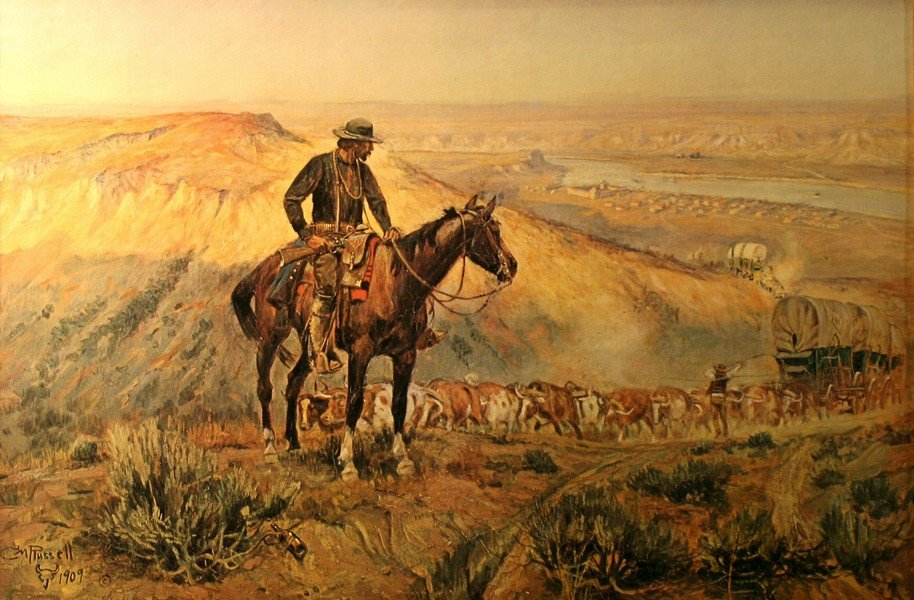 C.m. Russell, Lithograph,