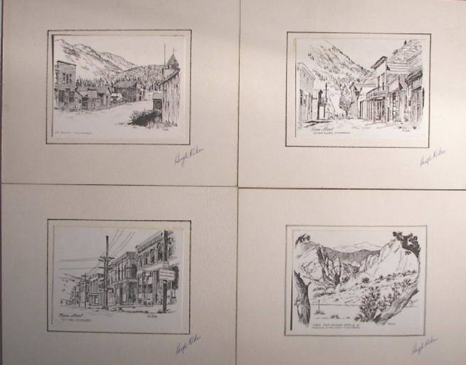 Set Of Hugh Riker Prints