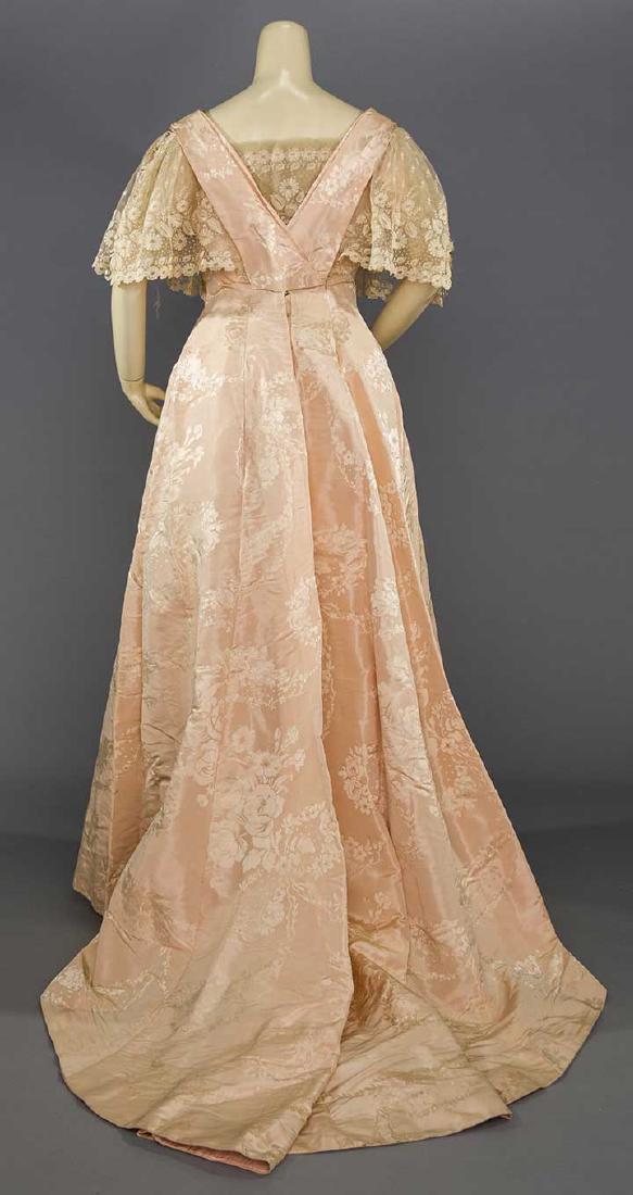 1 CREAM & 1 PINK BALL GOWN, c. 1908
