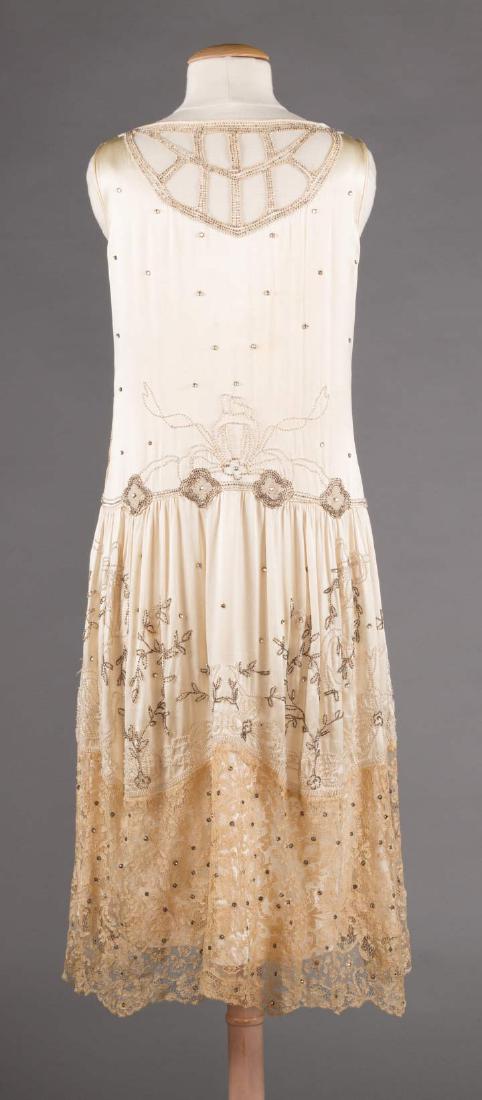 CREAM SILK ROBE DE STYLE, 1920s