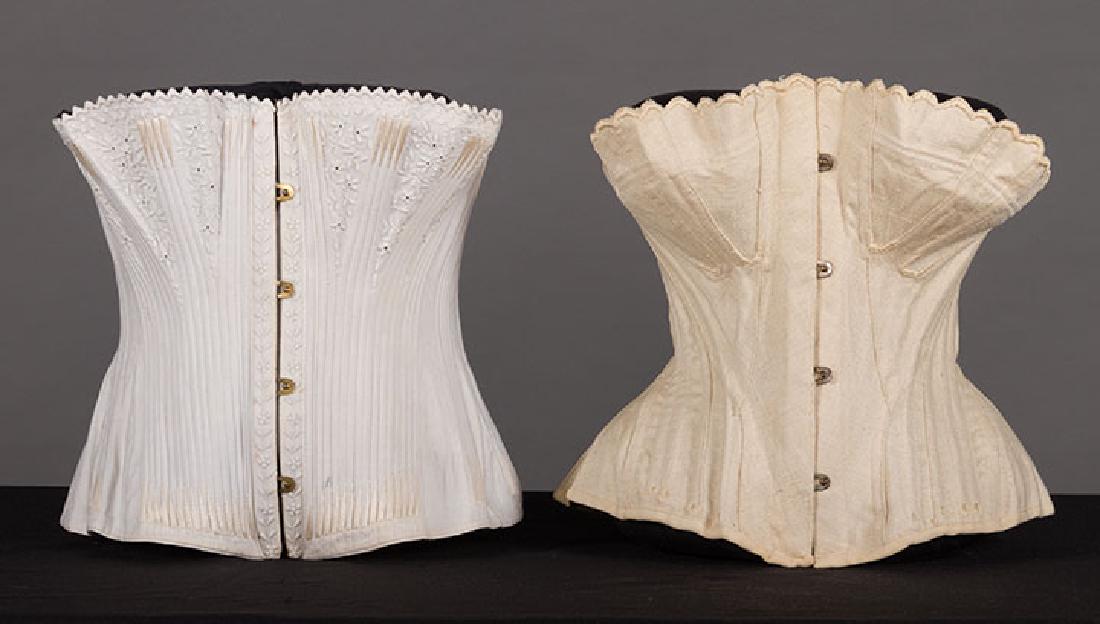 2 LADIES CORSETS, 1850s-60s